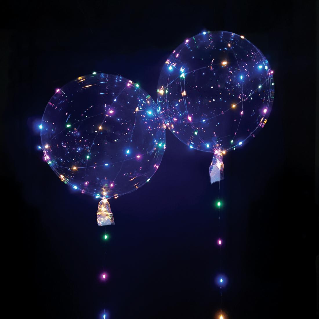 LED balloner | 2 stk multifarvet