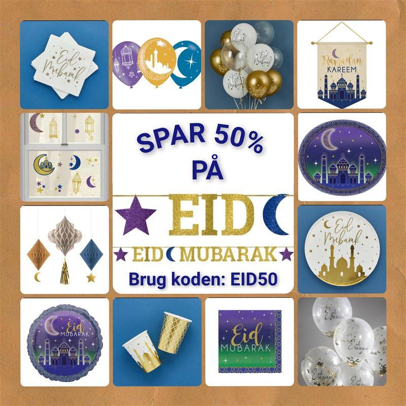 Eid & Ramadan pynt til festlige fejringer | Køb nu hos Feststemning.dk